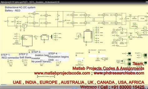 Bidirectional Ac Dc Battery Grid Plecs Plecs Simulation Bi Directional Ac Dc
