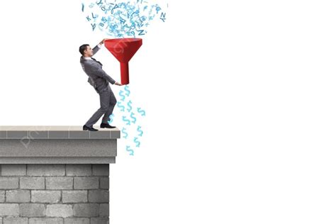 Data Monetization Concept With The Funnel And Businessman Data Monetization Concept With Funnel