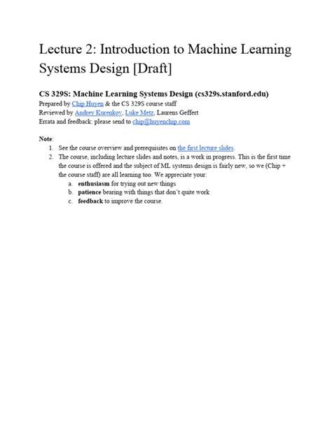 Cs329s 02 Note Intro Ml Sys Design Pdf Machine Learning Mathematical Optimization