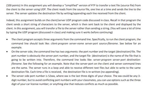 Solved 100 Points In This Assignment You Will Develop A