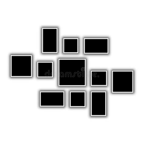 Templates Collage Eleven Frames Photos Parts Picture Or Illustration Vector Frames Board And