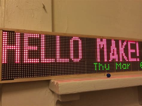 Adventures In Building A Raspberry Pi Led Display Make