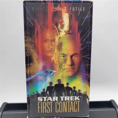 Star Trek First Contact Vhs 1997 Paramount Patrick Stewart