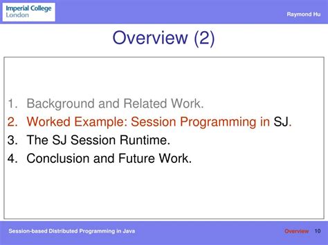 Ppt Session Based Distributed Programming In Java Powerpoint
