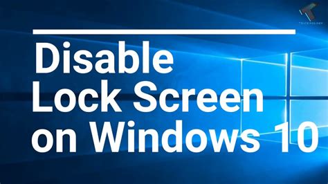 How To Disable Lock Screen On Windows PC YouTube