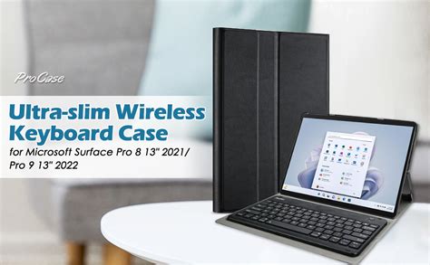 Procase Keyboard Case For Surface Pro 9 2022 Pro 8