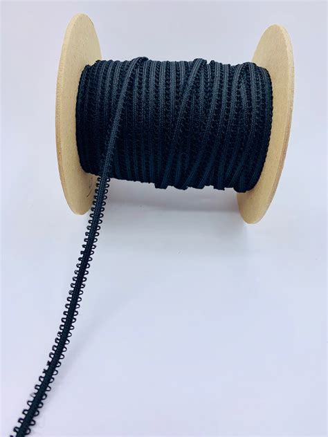 Trimplace Black 1 4 Pico Edge Braided Trim Walmart Com