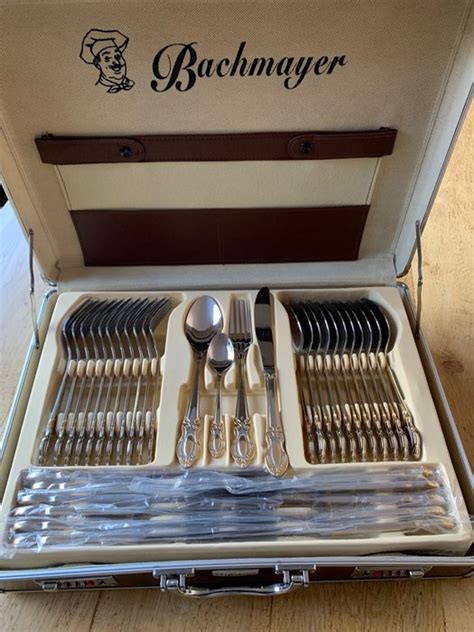 Bachmayer 7286 Dinner Set For 12 72 Gilt Steel Stainless