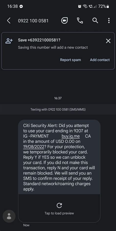 Citi Is This Legit It Did Appear After A Recent Transaction But First Time I Saw A Mobile