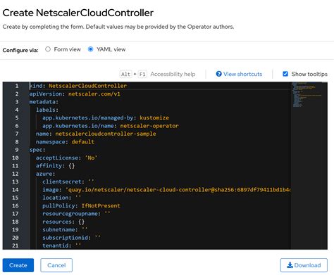 Deploy Netscaler Cloud Controller Using Netscaler Operator
