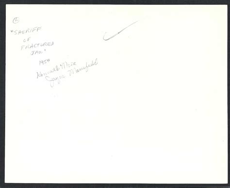 Jayne Mansfield Body Measurements