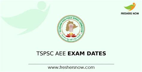 Tspsc Aee Exam Dates 2023 Out Re Conduct Exam Schedule