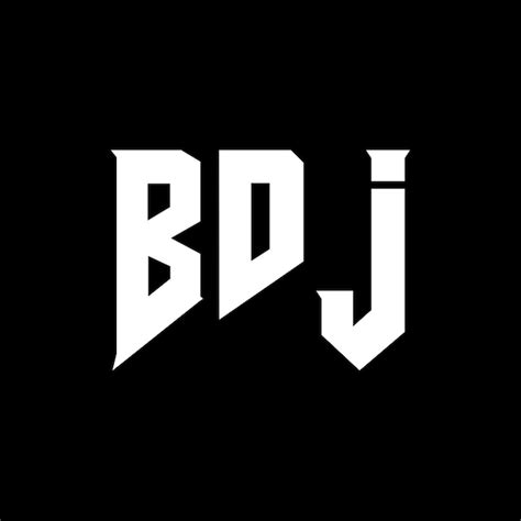 기술 회사 Bdj의 글자 로고 디자인 Bdj 로고 디자인 검은색과 색 색상 조합 Bdj 로그 Bdj 터 Bdj 디자인 Bdj 아이콘 Bdj 알파 Bdj 타이포그래피 로고