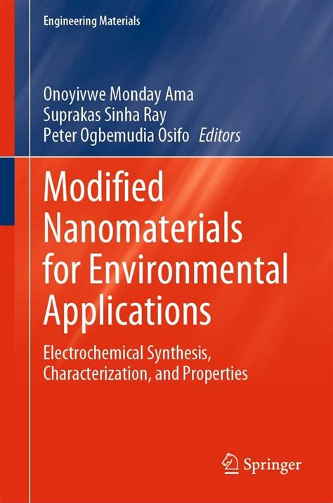 Modified Nanomaterials For Environmental Applications Electrochemical Synthesis