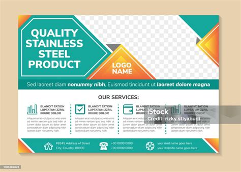 예제 헤드라인이 있는 추상 전단지 디자인 템플릿 모음은 수평 레이아웃의 고품질 스테인리스 스틸 제품입니다 0명에 대한 스톡 벡터 아트 및 기타 이미지 Istock