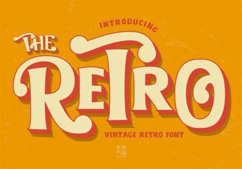 Retro Groovy Font Retro Serif Font Display Serif Font Fonts Etsy