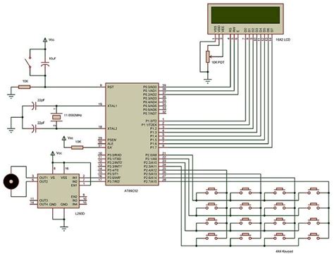 home security system circuit diagram using 8051 microcontrol