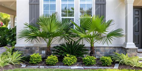 Saw Palmetto Plant In Front Yard Of A House Concept Front Yard