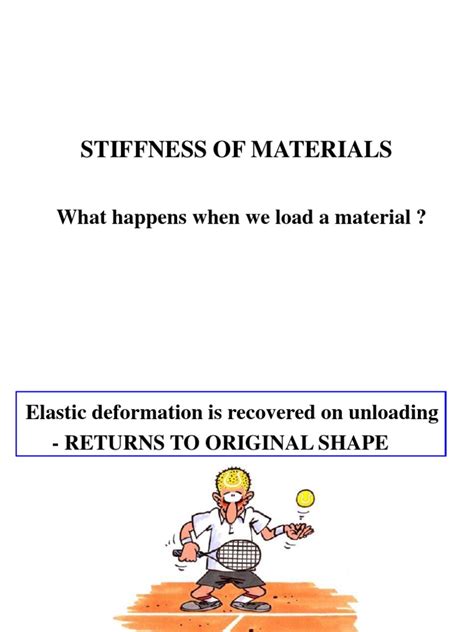 Lecture 4 Elastic Deformation And The Elastic Modulus Pdf Elasticity Physics