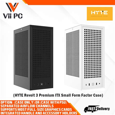 Hyte Revolt 3 Small Form Factor Premium Itx Computer Gaming Case