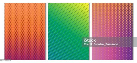 추상적인 기하학적 원형 모양 하프톤 패턴의 화려한 질감 픽셀 곡선 점선된 배경 모자이크 팝 아트 템플릿입니다 벡터 일러스트 레이 션 배경 주제에 대한 스톡 벡터 아트 및