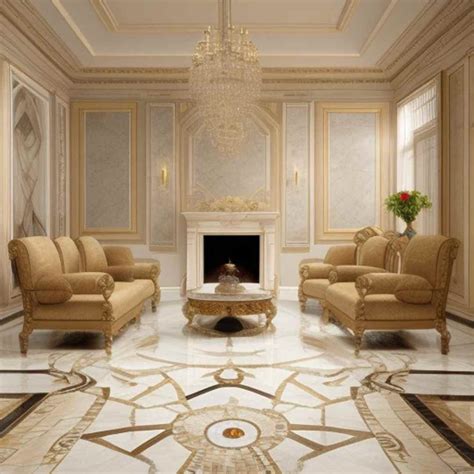 Marble Floor Design For Drawing Room