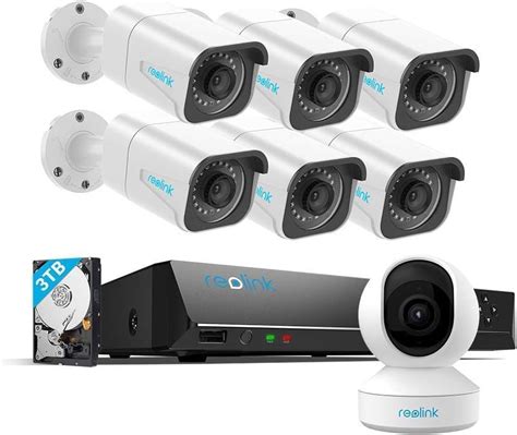 Amazon Com Reolink Home Security Camera System Bundle 6pcs 4K Ultra HD Outdoor Bullet