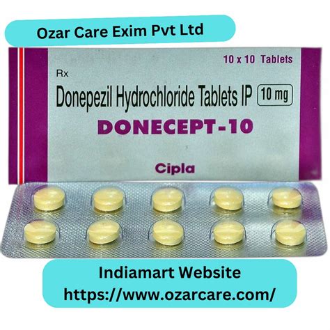 Donepezil Hydrochloride Tablets Ip At Rs 196stripe Donepezil