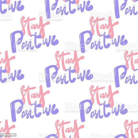 긍정적 인 유지 팝 아트 원활한 텍스트와 트렌디 한 글자 매끄러운 질감 빈티지 배경 포스터 기하학적 예술 원활한 패턴 패션