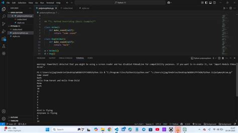 Python Polymorphism Day11 20daysofcode Learningpython Sathish Ejjagiri Uasc