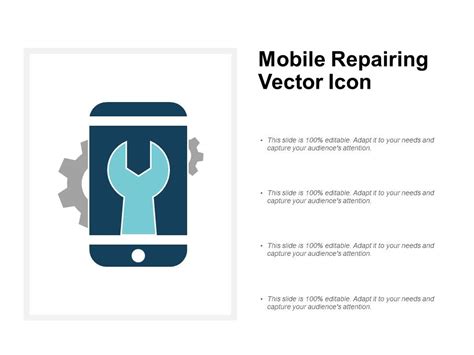 Mobile Repairing Vector Icon Ppt Powerpoint Presentation Icon Example Topic