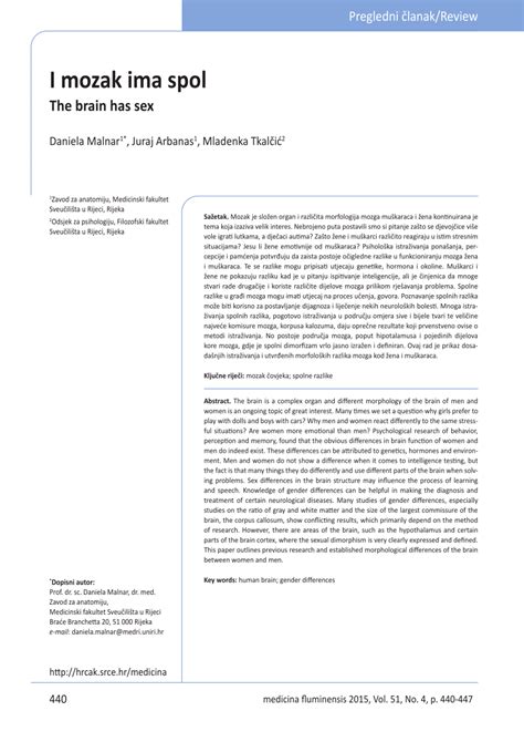 PDF The Brain Has Sex