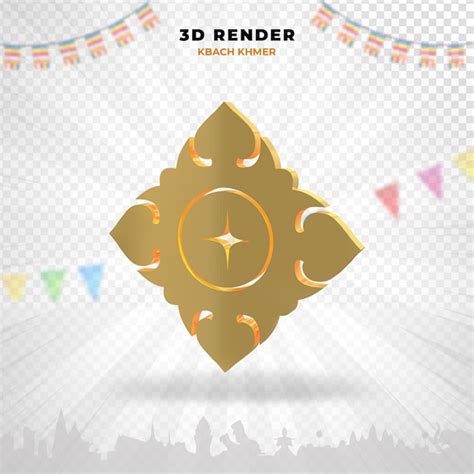 premium psd kbach khmer 3d rendering psd