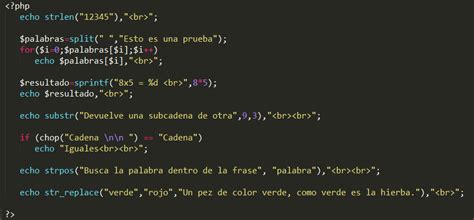 Instrucciones En PHP III Manejo De Cadenas ForCode