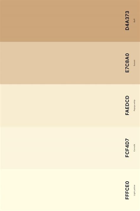 25 Best Beige Color Palettes With Names And Hex Codes Beige Color Palette Color Palette