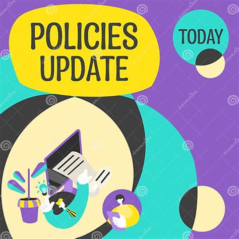 Conceptual Caption Policies Update Word For Act Of Adding New Information Or Guidelines