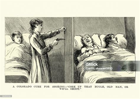 콜로라도 코골이 에 대한 치료 얇은 월 미국 야생 서쪽을 통해 촬영 위협 코골기에 대한 스톡 벡터 아트 및 기타 이미지