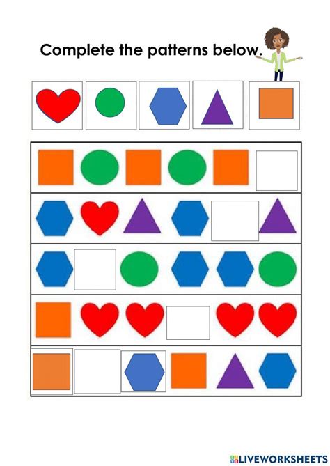 Pattern Recognition Worksheet Worksheet Worksheets Library