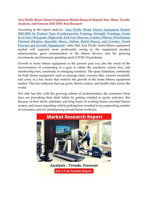 Ppt Asia Pacific Home Fitness Equipment Market Industry Analysis Ken