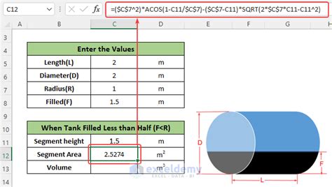 Horizontal Tank Volume Calculator Excel Lityservers