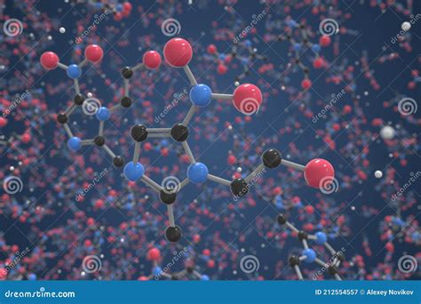 Metronidazole Molecule 3d Molecular Structure Ball And Stick Model Structural Chemical