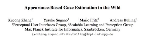 Appearance Based Gaze Estimation In The Wild By Synced Syncedreview