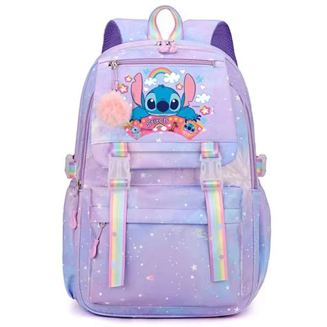 Mochila Escolar Niña Con Ruedas De Stitch Vueltaalcole