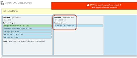 Discovery The Size Of An Added Disk Is Bigger Than Its Partition Knowledge Article Bmc