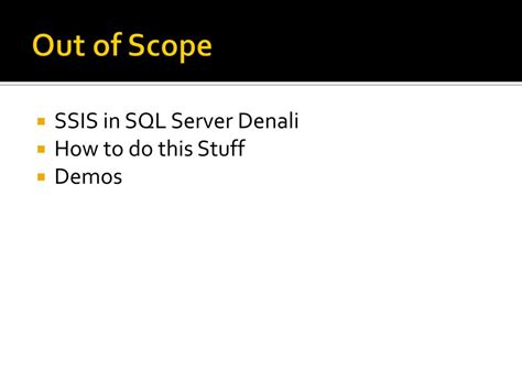 Ppt Ssis For The Disinterested Powerpoint Presentation Free Download