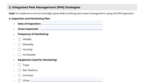 Pest Control Action Plan Template Free Pdf Download Fieldroutes