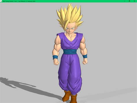 Dragonball Teen Gohan Shape Pose Dl Xps By Ore1233 On Deviantart