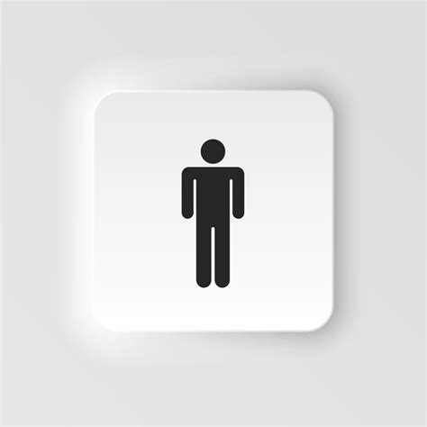 Rectangle Button Icon Man Button Banner Rectangle Badge Interface For