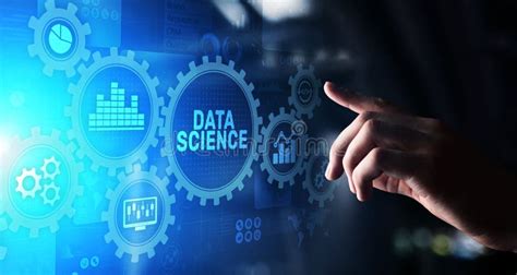 Big Data Science Analysis Business Technology Concept On Virtual Screen