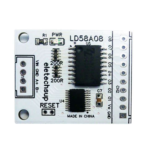 8ch Rs485 Modbus Rtu Dopwm Output Multifunction Mos Driver Board For Multilayer Signal Lights
